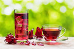 floral flavour hibiscus tea infusion