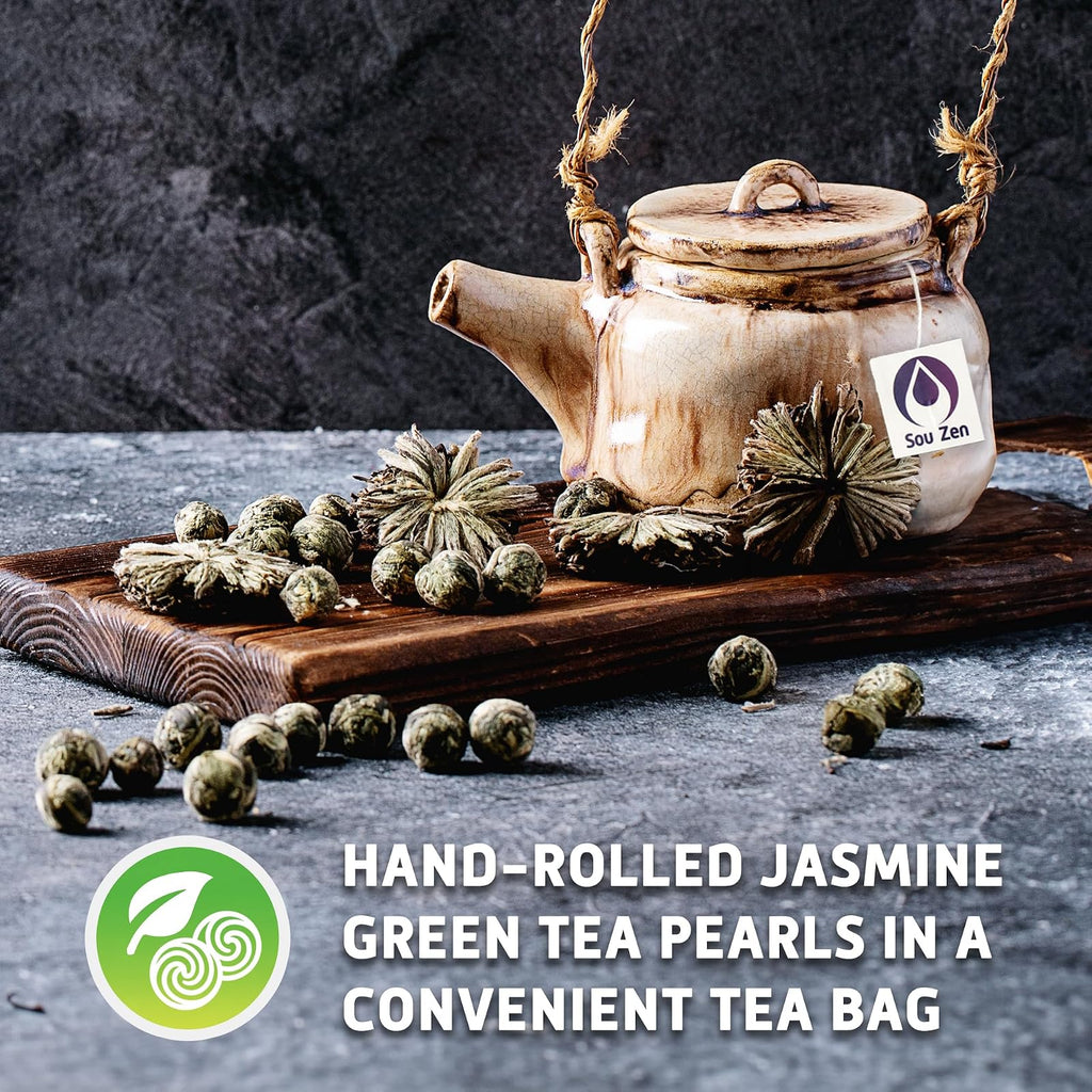 floral green tea bags for brewing
