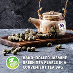 floral green tea bags for brewing