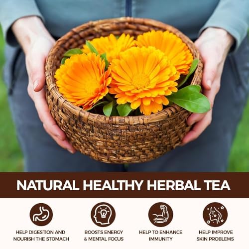 floral herbal tea for calming effects
