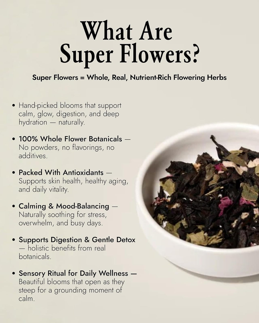 floral herbal tea for cleansing
