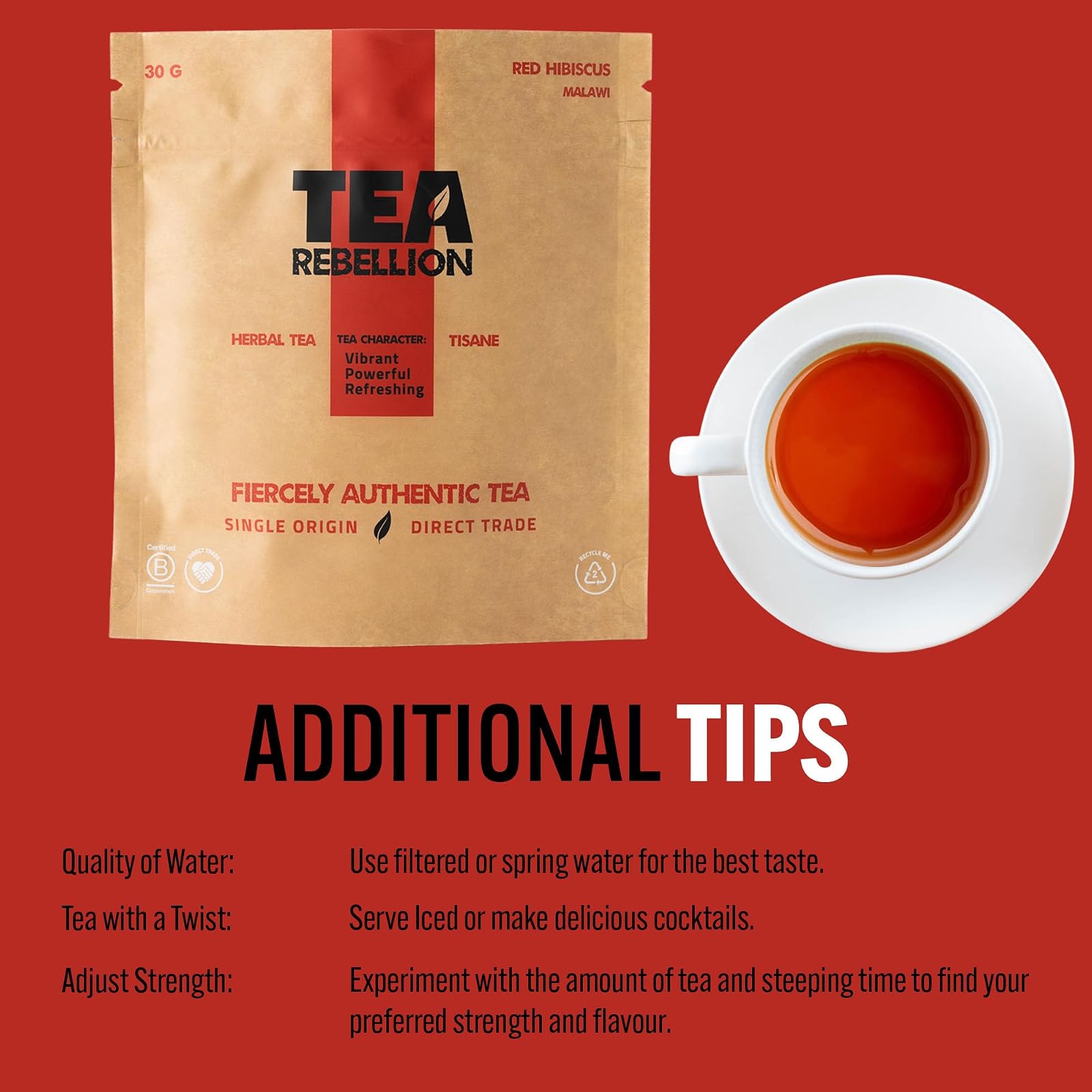 floral herbal tea for iced beverages