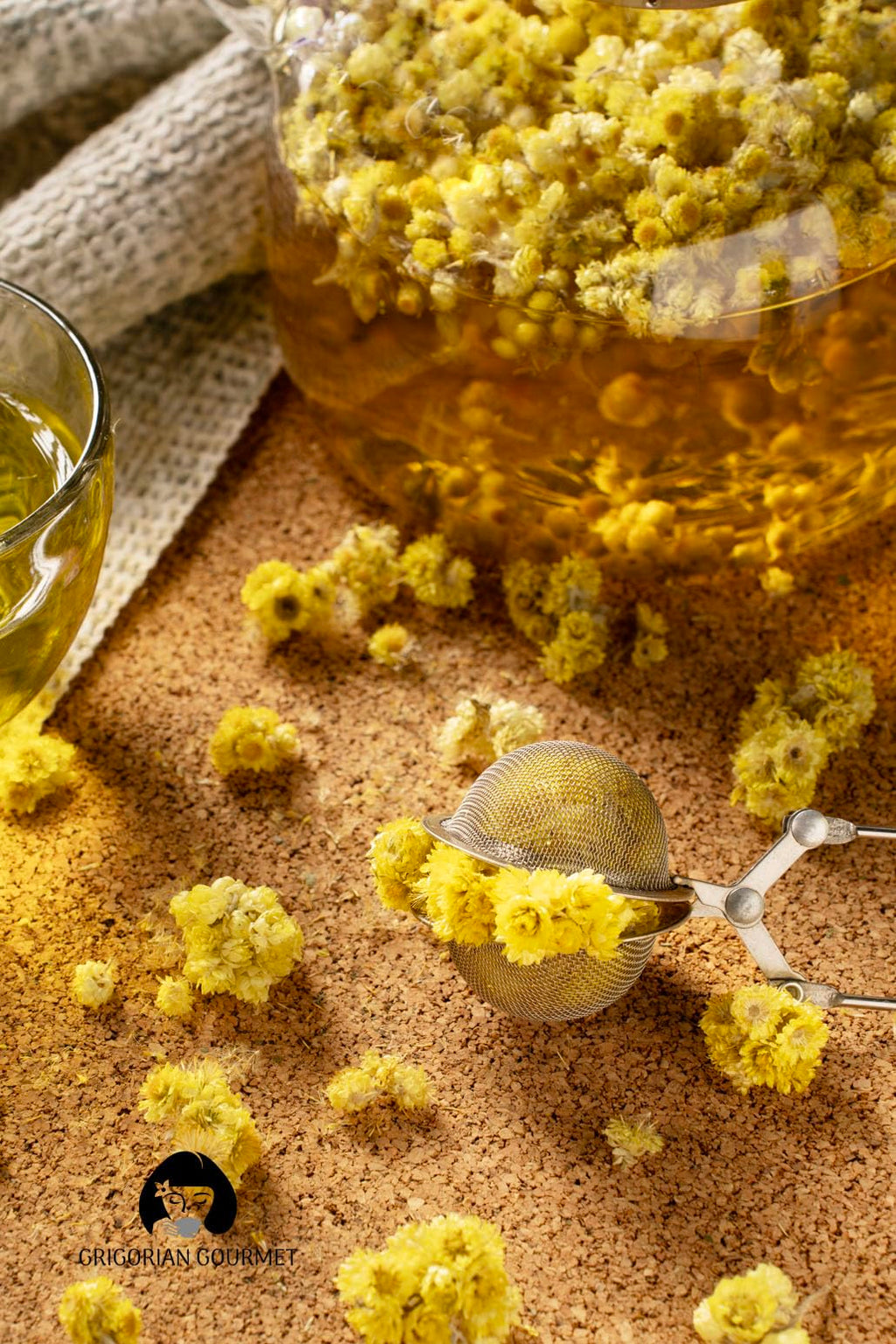 floral herbal tea for self-care