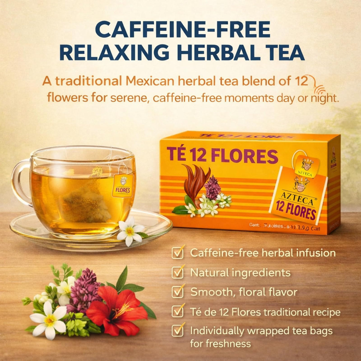 floral herbal tea for soothing moments