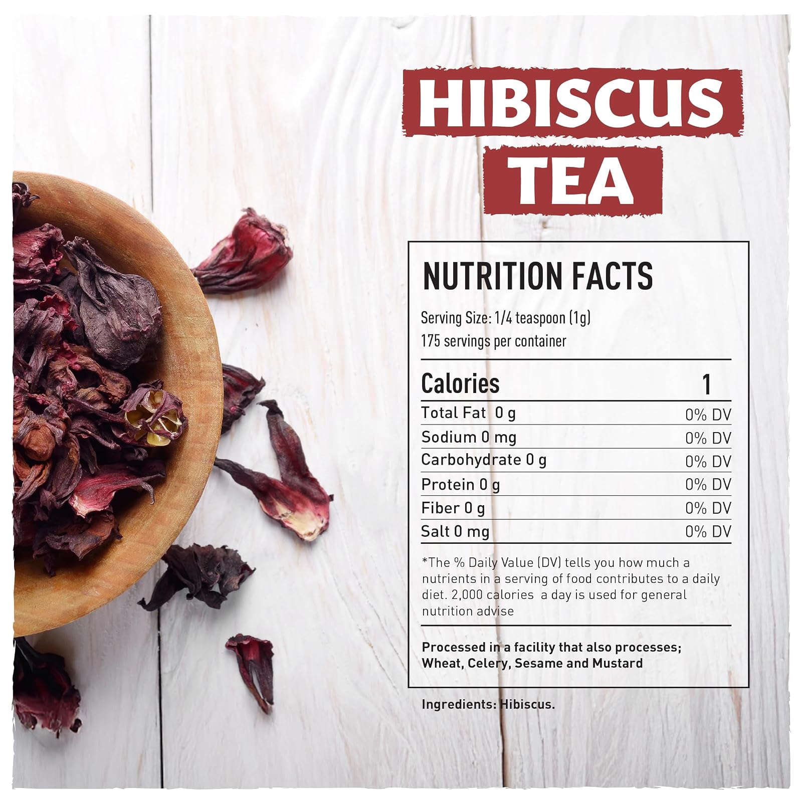 floral hibiscus tea for iced drinks