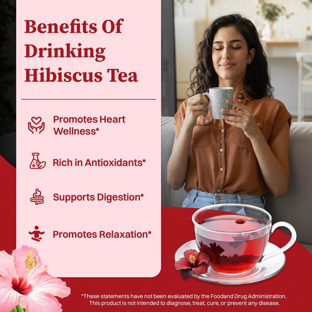 floral hibiscus tea for iced drinks