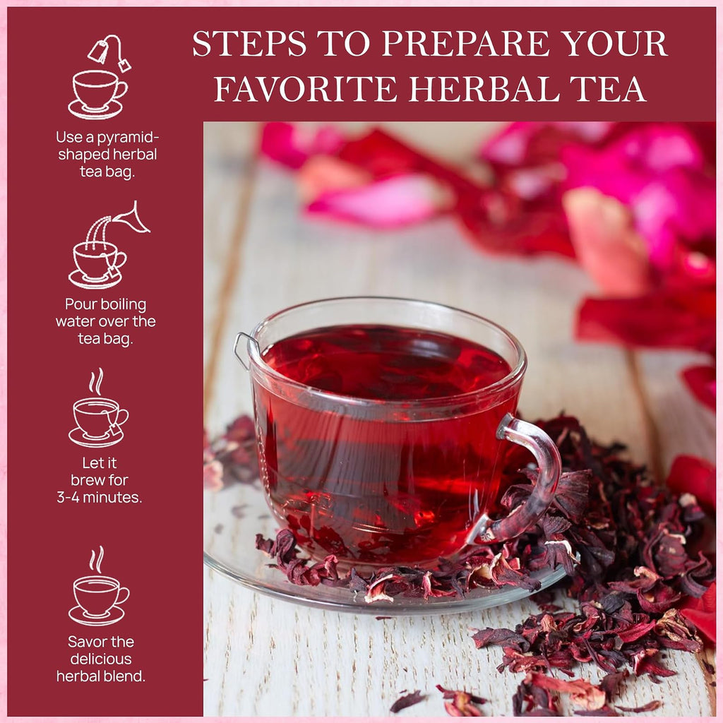 Floral hibiscus tea for wellness