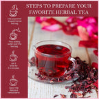 Floral hibiscus tea for wellness