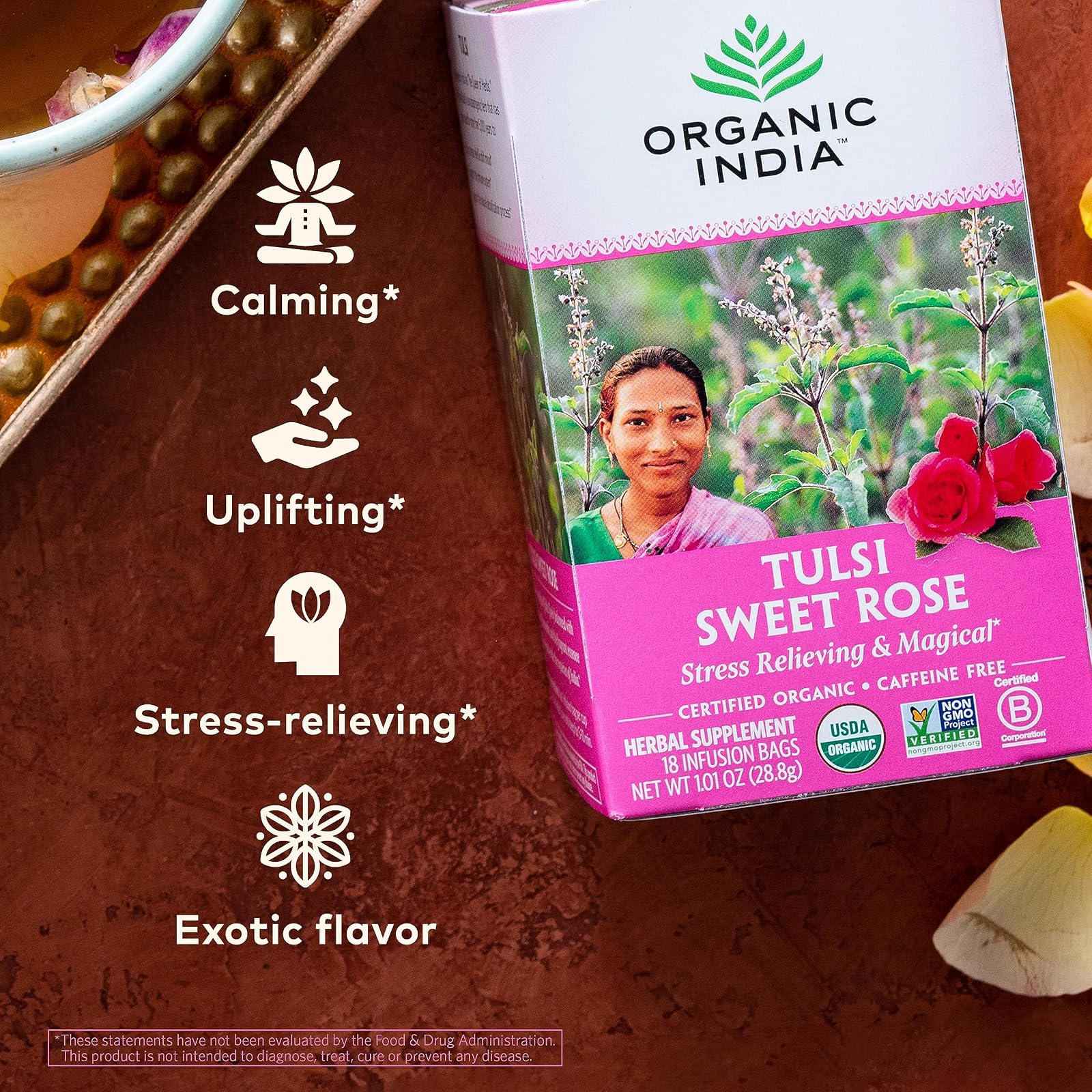 floral infused herbal detox tea