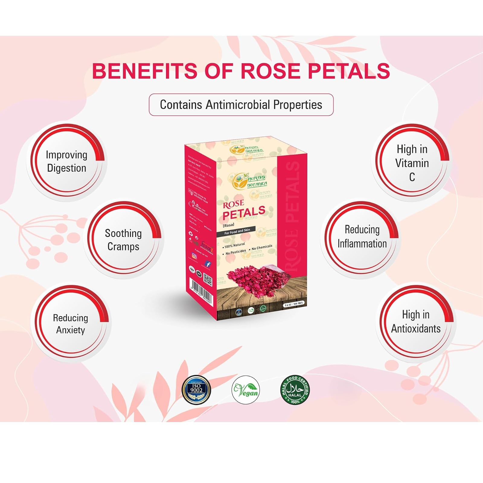 floral infusion dried rose petals