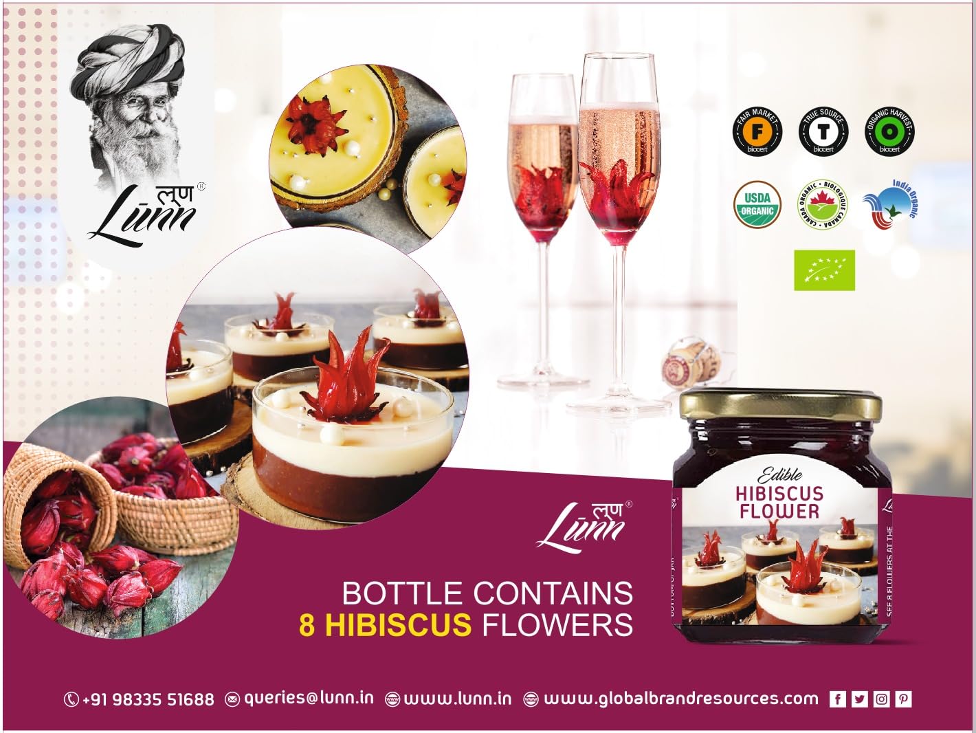 floral infusion for refreshing drinks