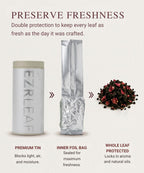 floral infusion herbal tea canister