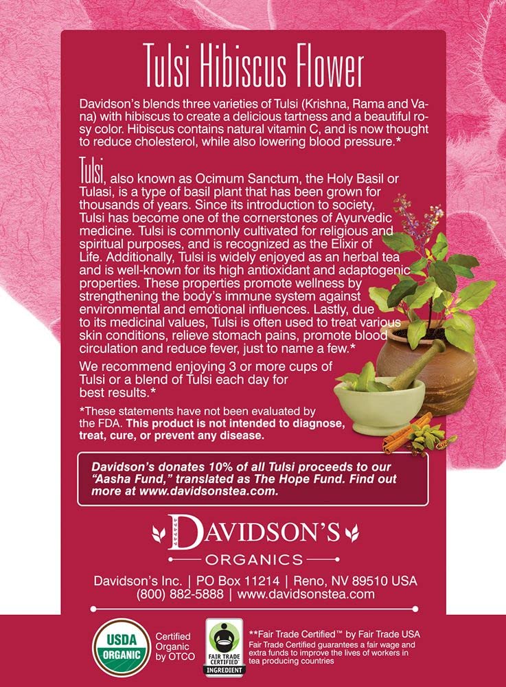 floral infusion with hibiscus flowers
