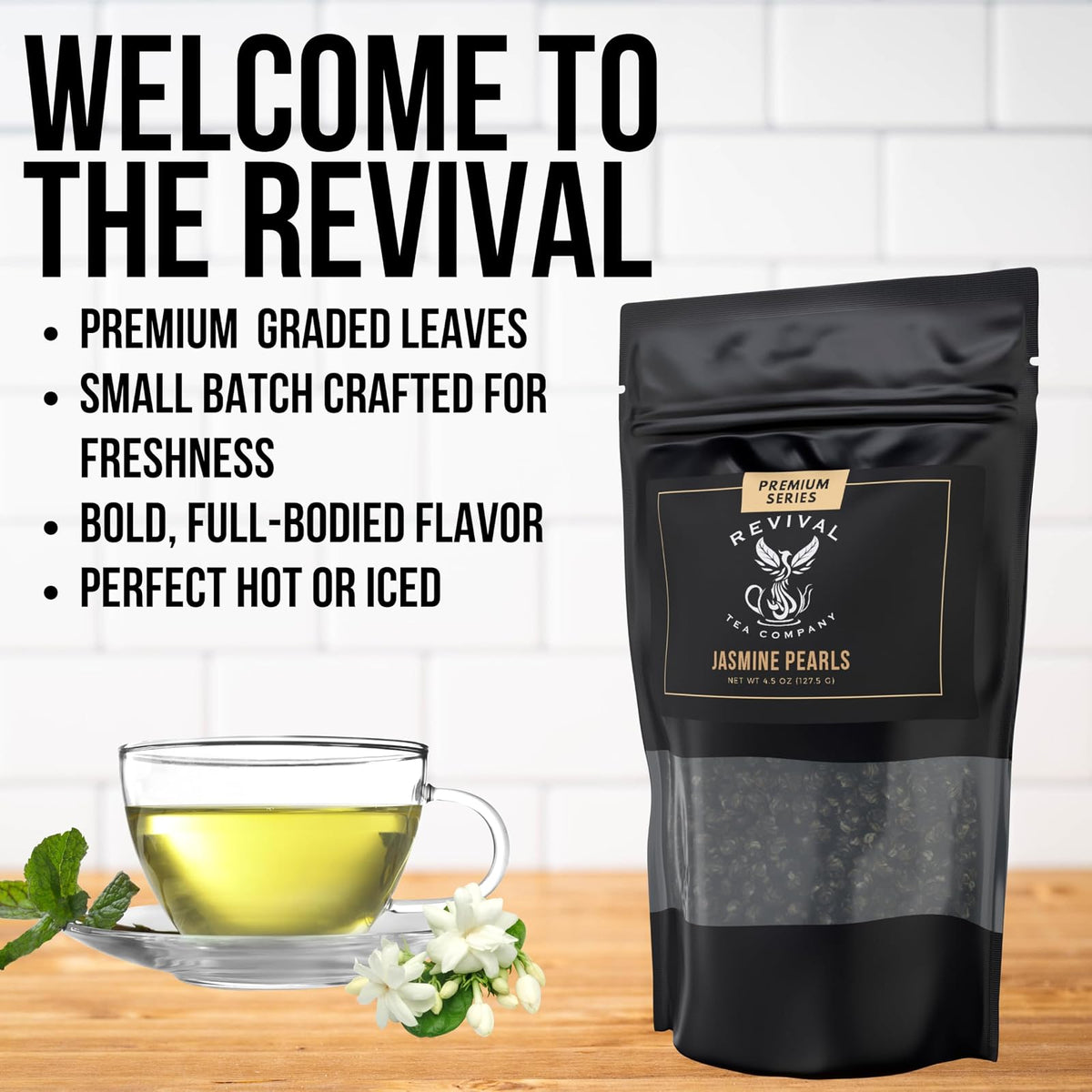 floral jasmine tea pearls for tea lovers