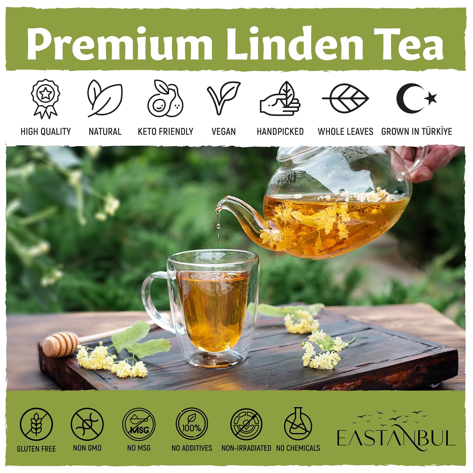 floral linden tea flavour
