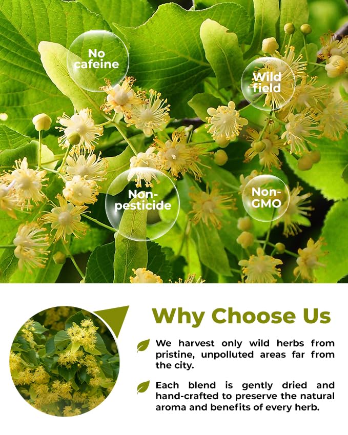 floral linden tea for sleep