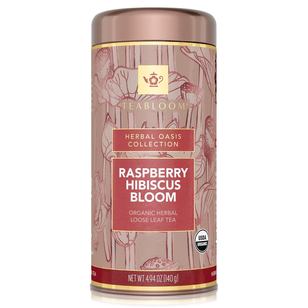 floral raspberry hibiscus tea infusion