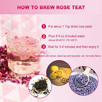 floral rose petals for green tea