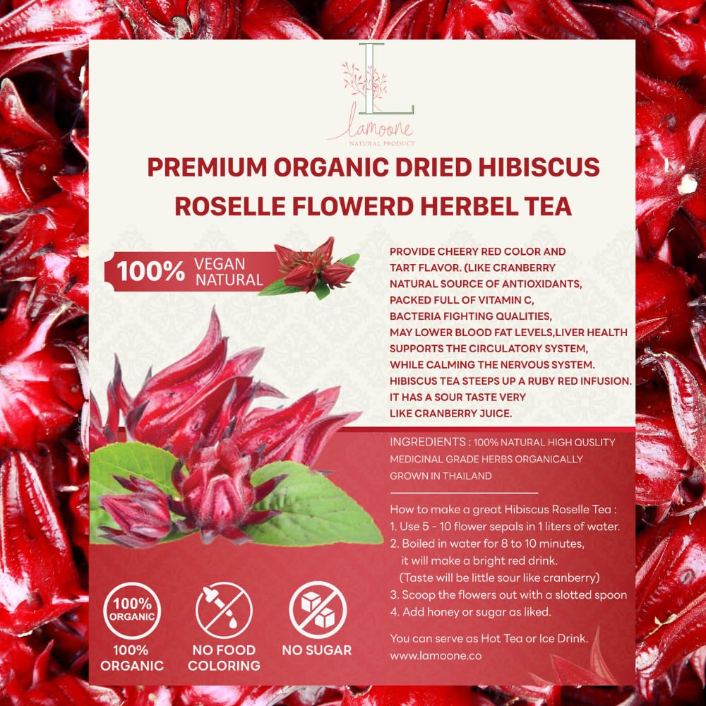 floral tea blend with hibiscus