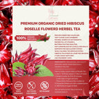 floral tea blend with hibiscus