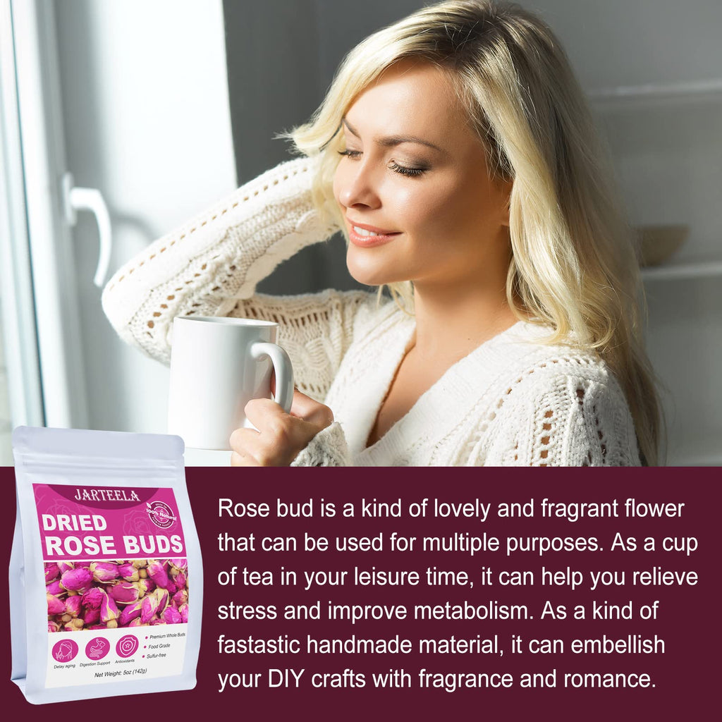 floral tea experience with rose buds