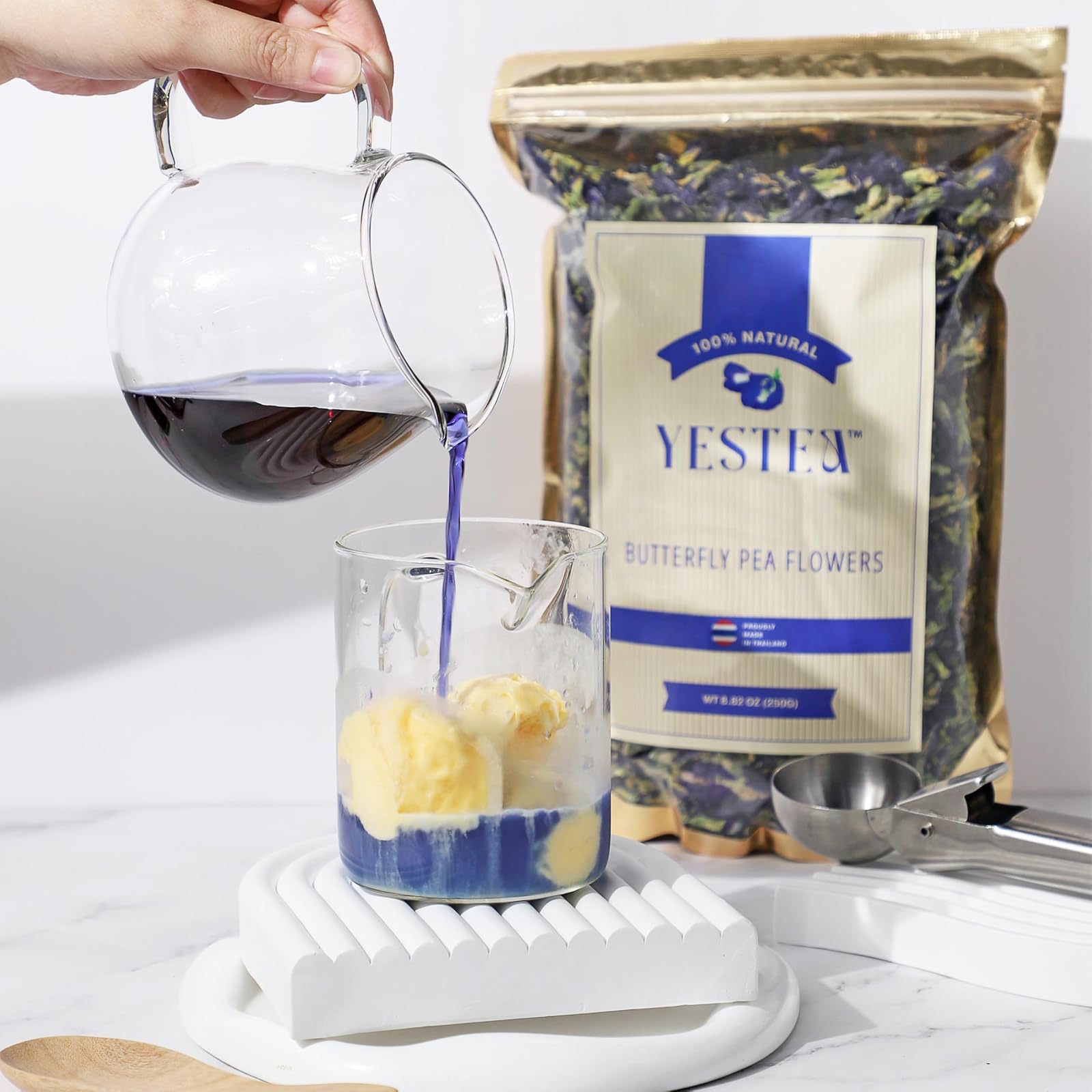 floral tea for creative beverages