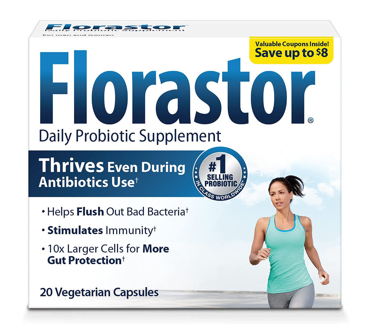 Florastor daily probiotic capsules