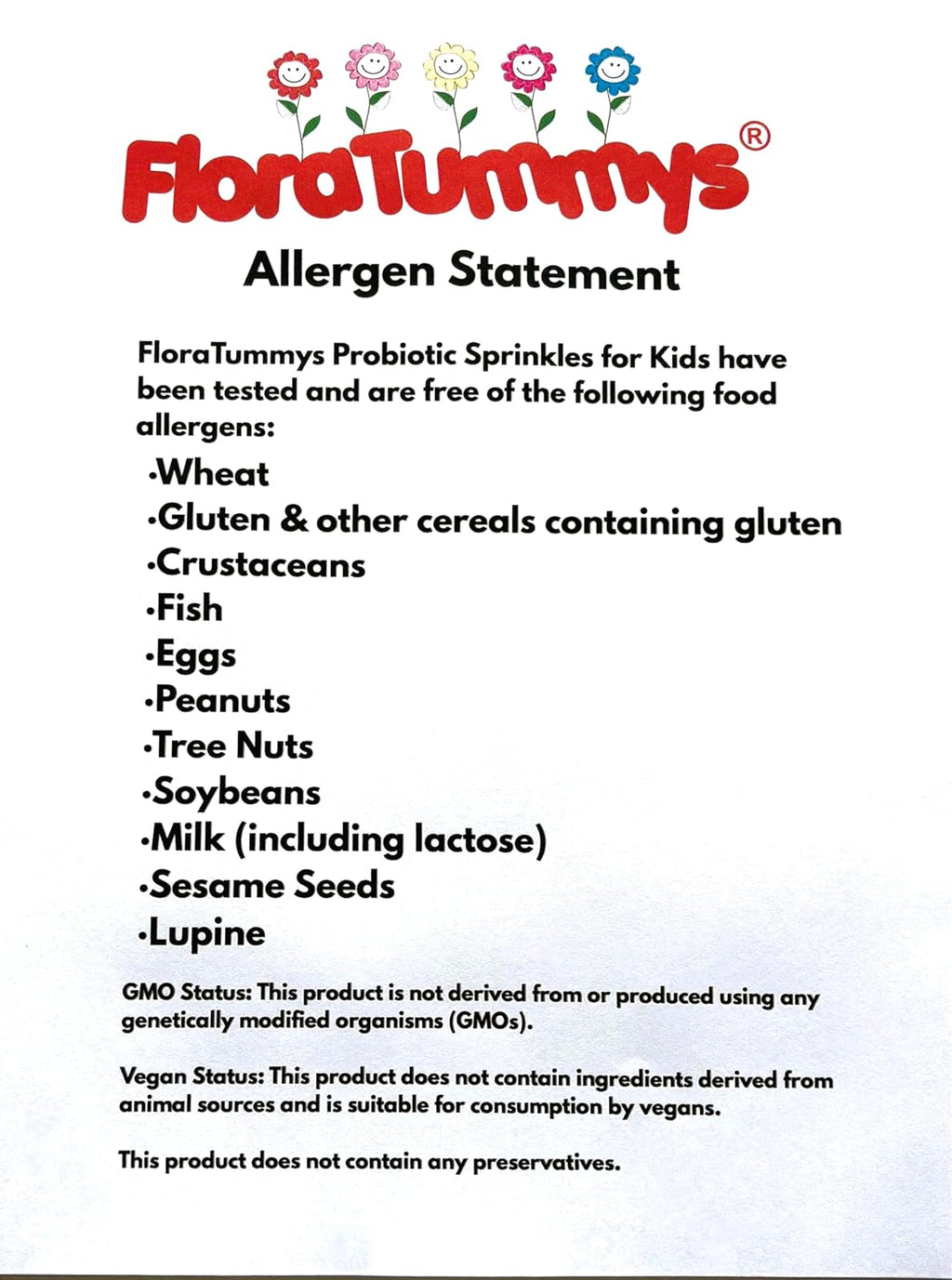 FloraTummys probiotics for immune support