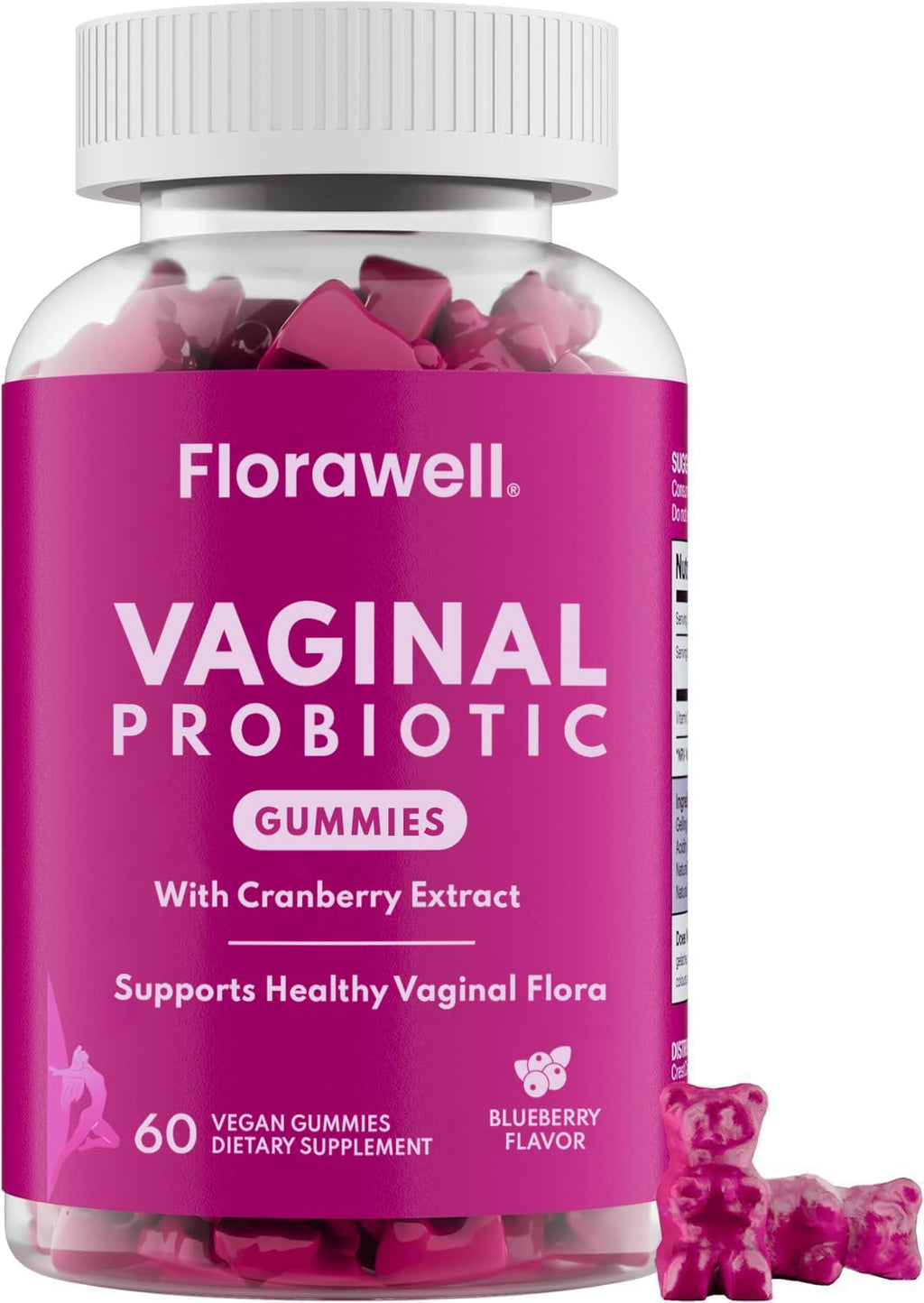 Florawell vaginal probiotic gummies for women