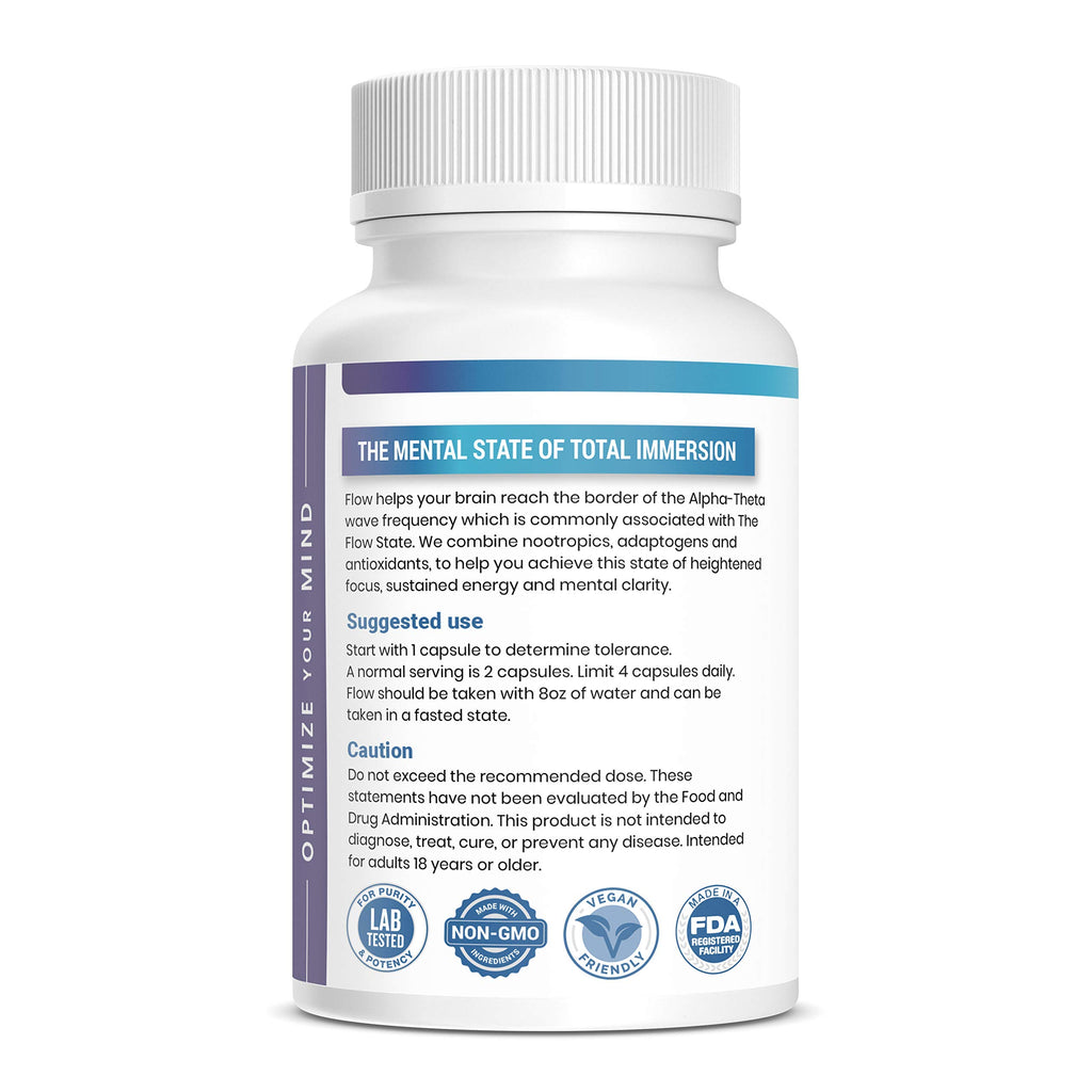 Flow nootropic blend for cognitive clarity