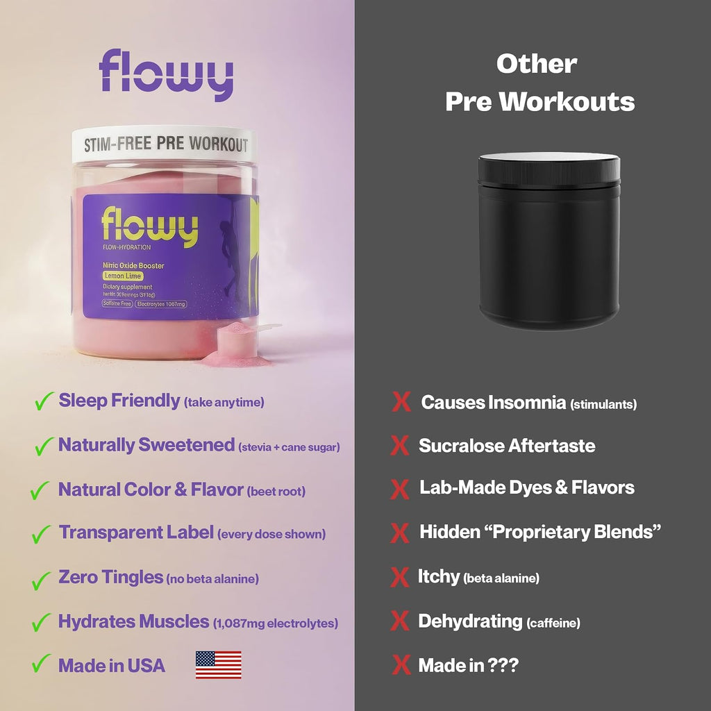 flowy pre-workout enhances performance