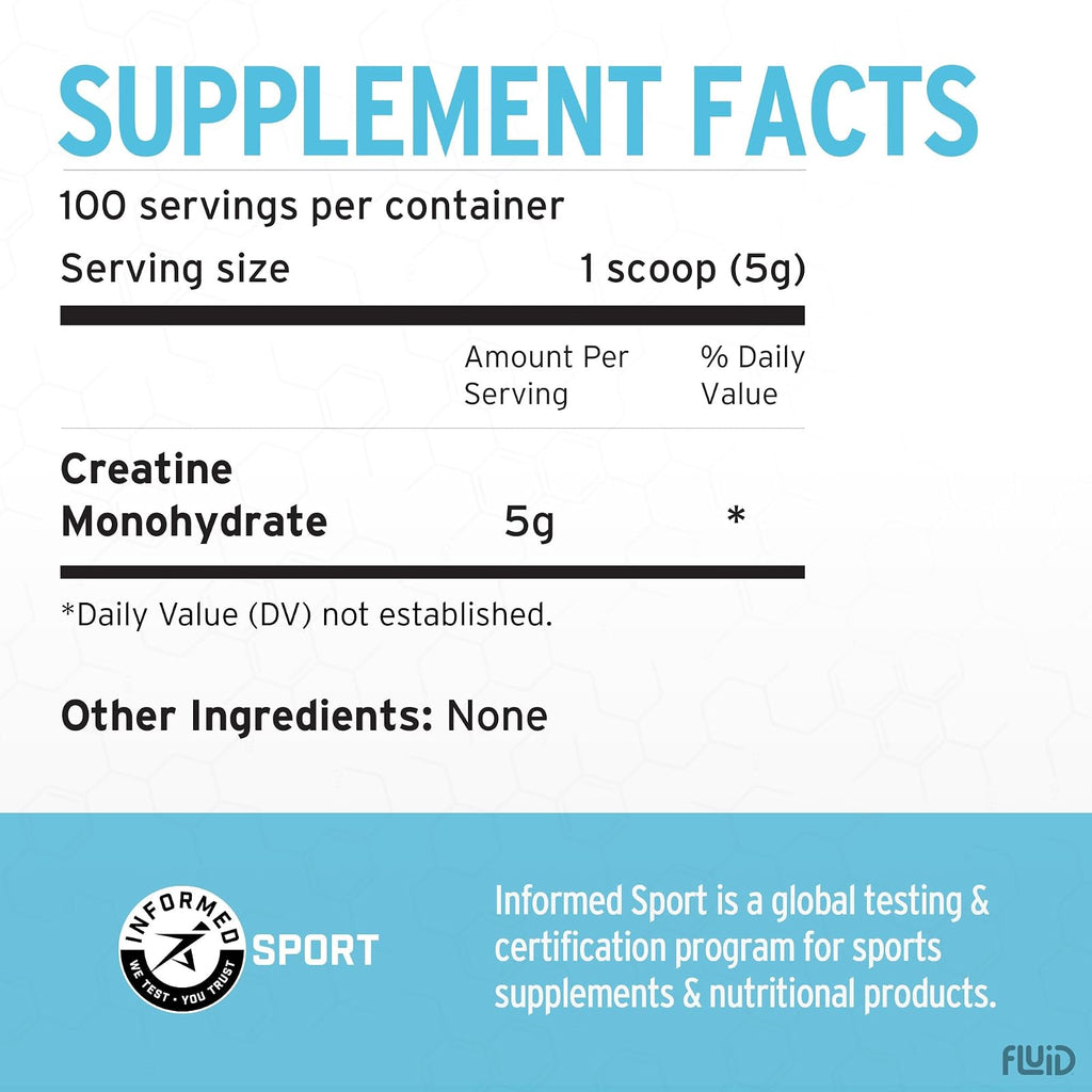 Fluid creatine for pre-workout energy