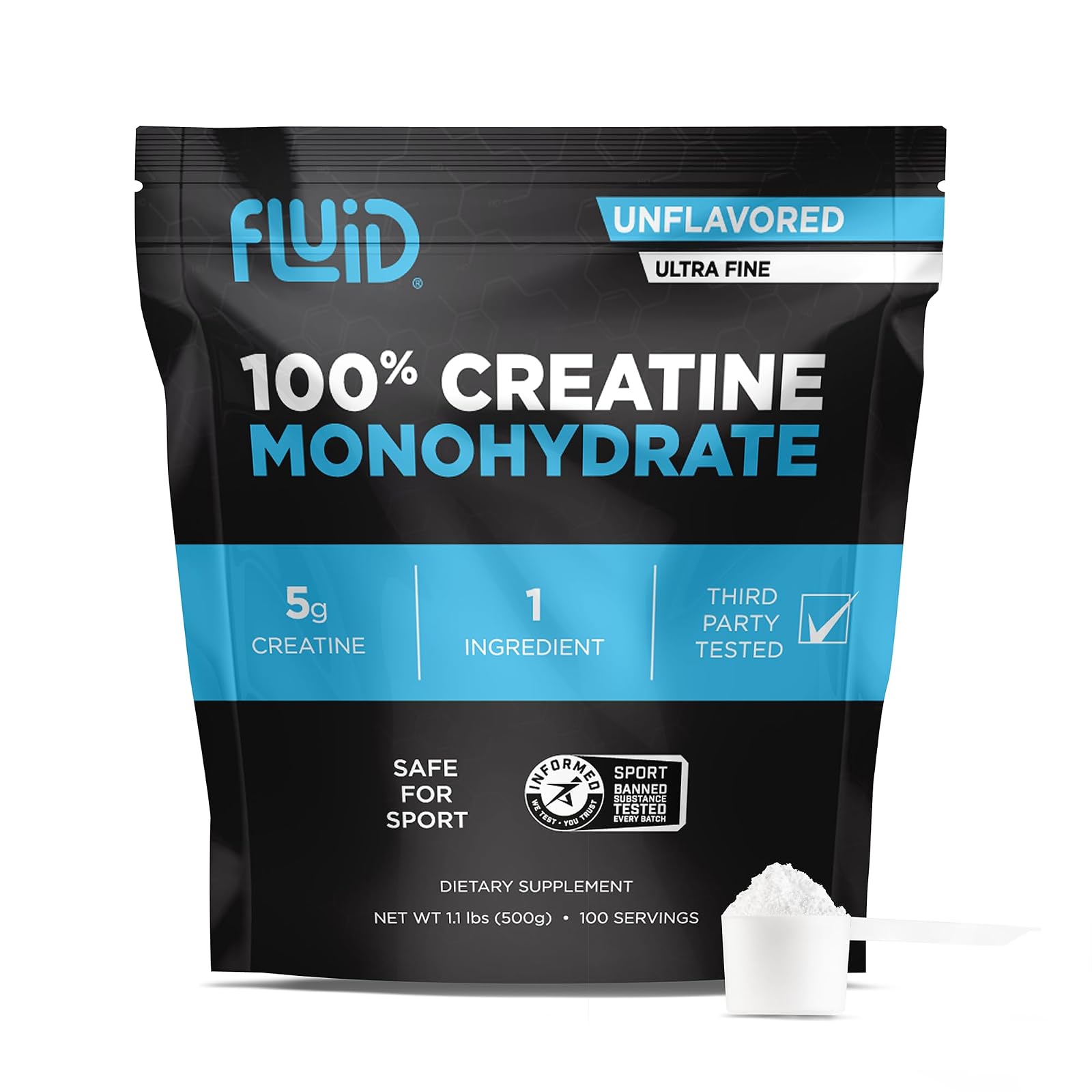 Fluid creatine monohydrate for muscle gain
