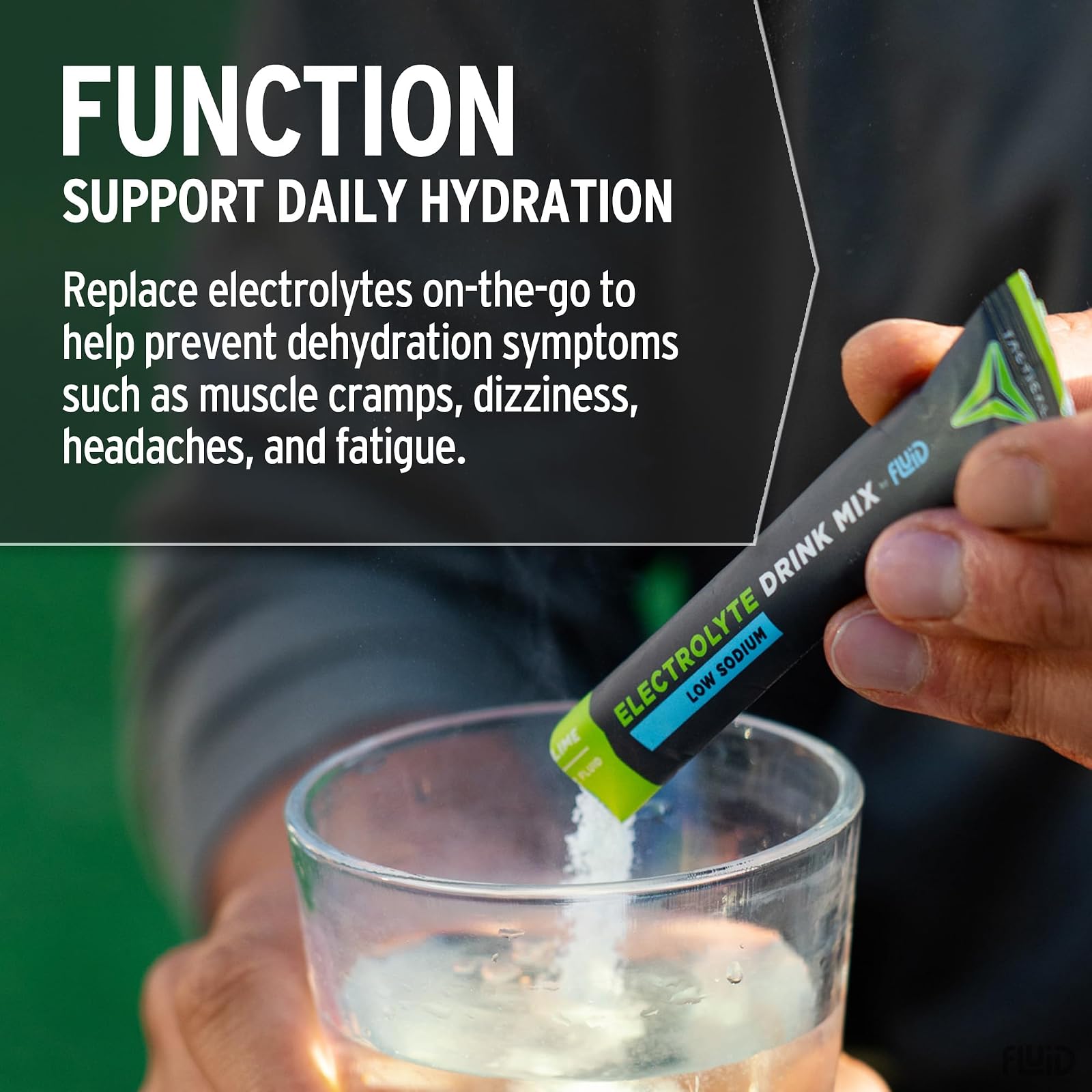 Fluid Tactical electrolyte packets for endurance