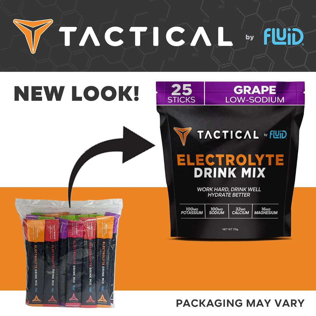 Fluid Tactical electrolyte packets for quick energy