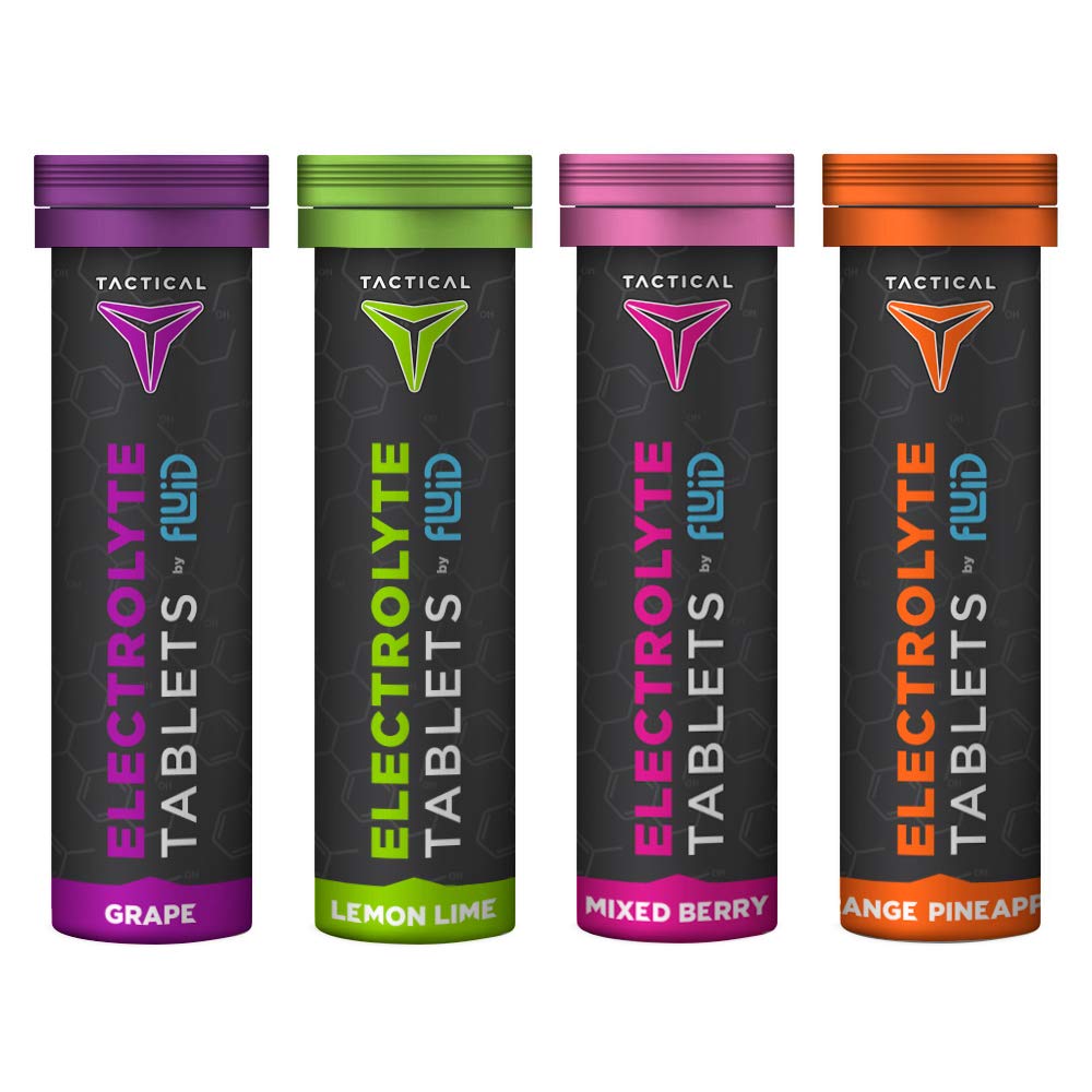 Fluid Tactical electrolyte tablets for hydration