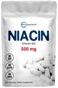 Flush-free niacin B3 capsules