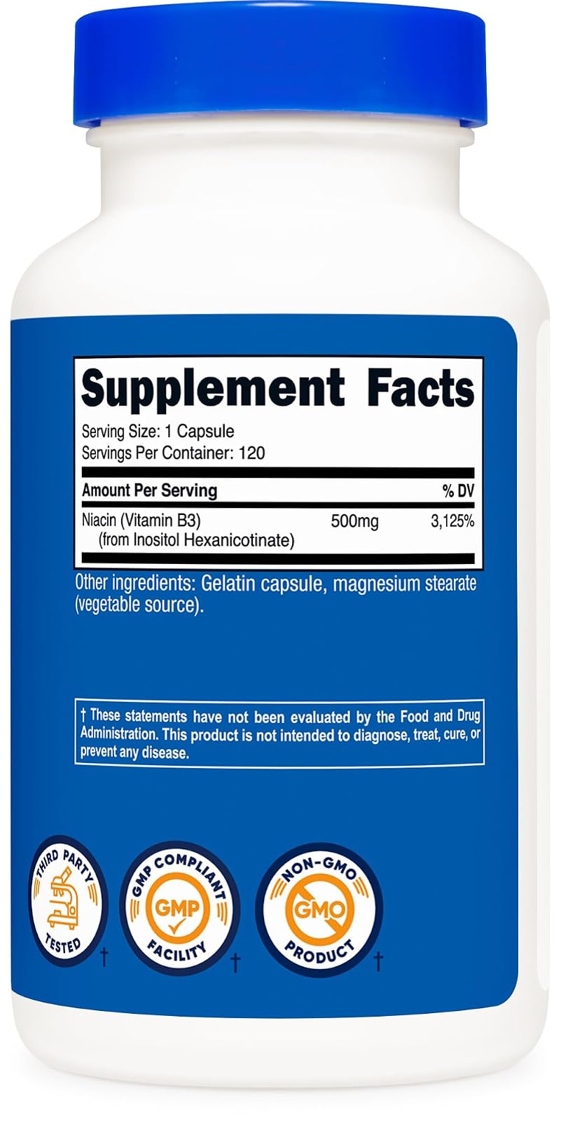 Flush-free niacin for daily wellness