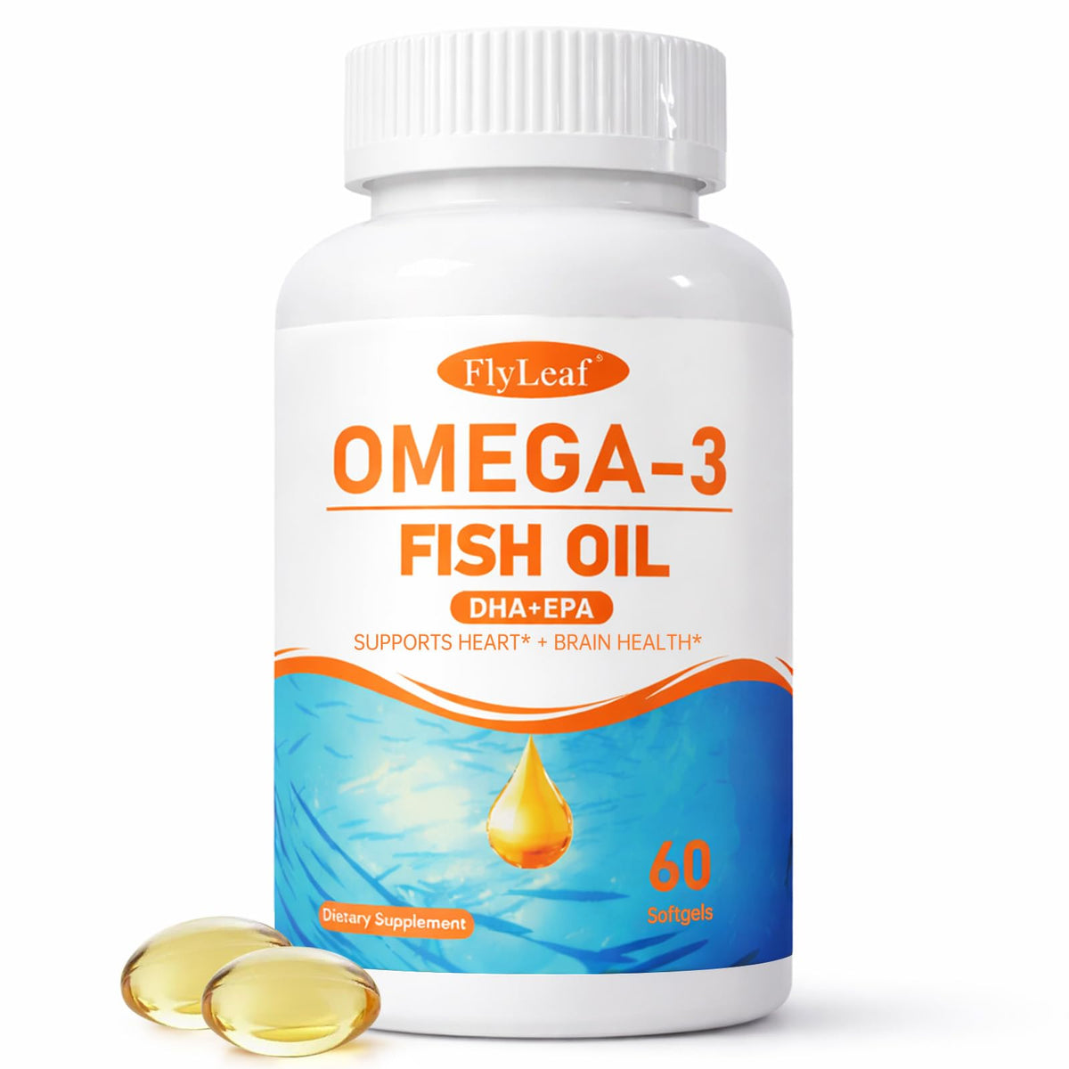 FLYLEAF Omega 3 fish oil softgels