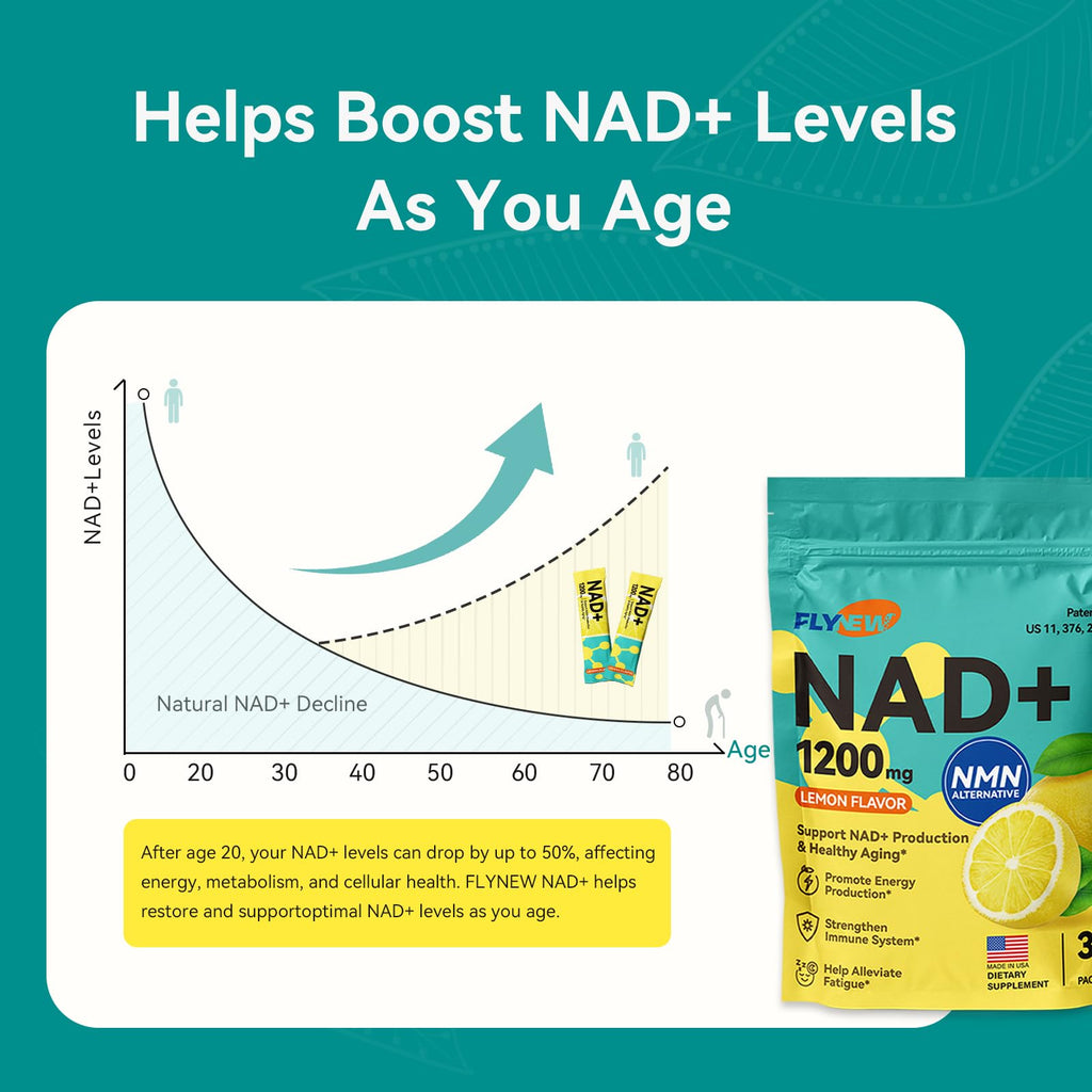 Flynew NAD packs for vitality
