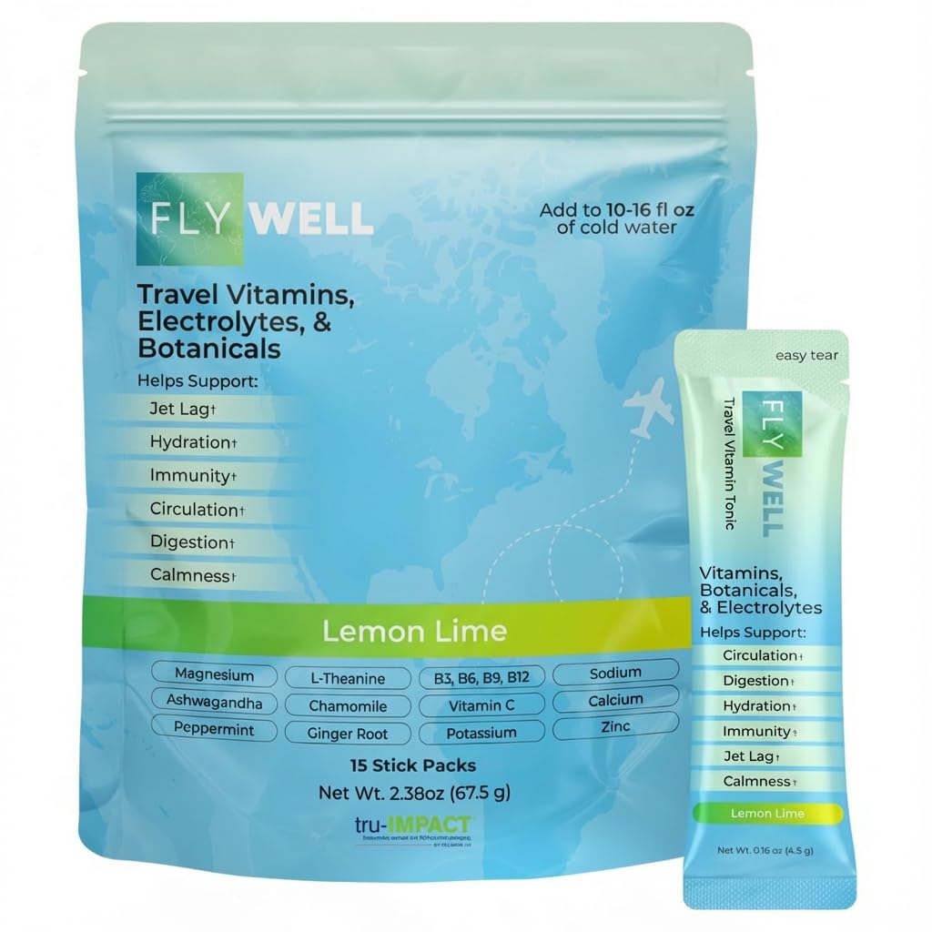 FlyWell electrolyte powder for travel