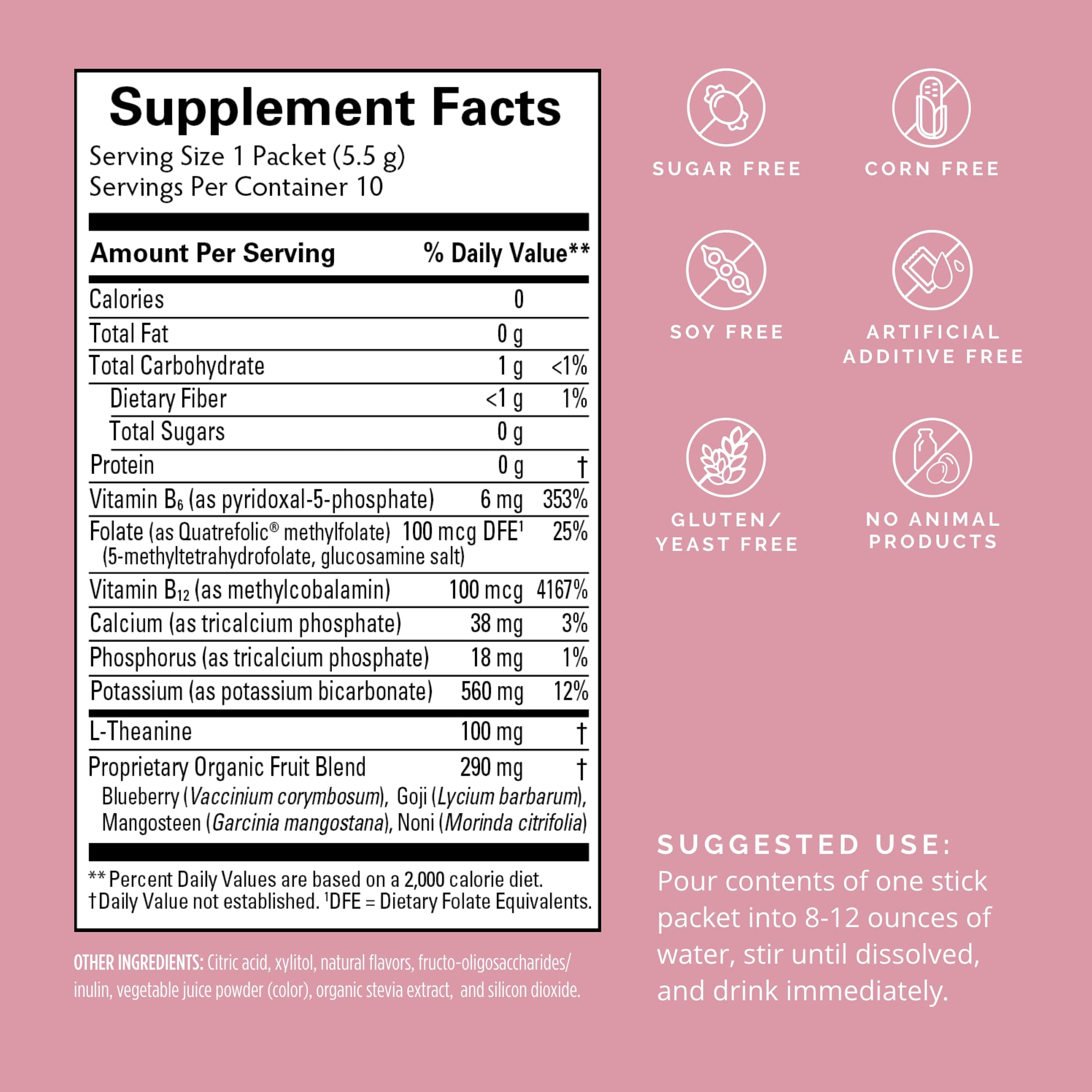 Focus and clarity drink mix