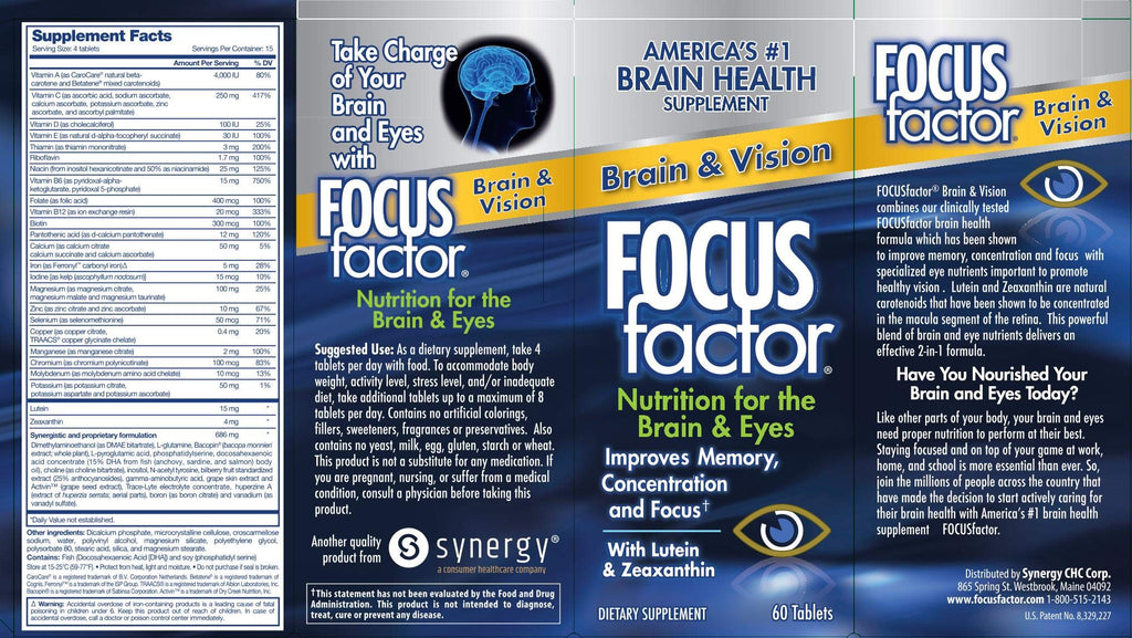 focus and clarity with blended vitamin & mineral supplements