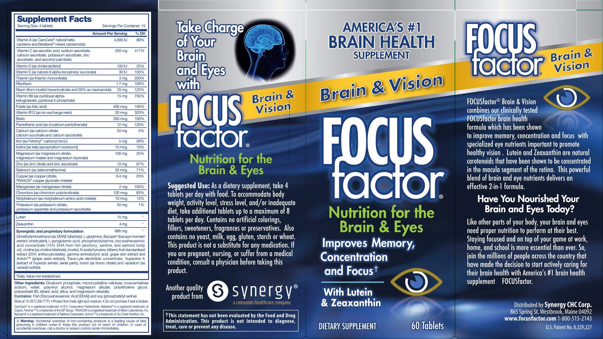 focus and clarity with blended vitamin & mineral supplements