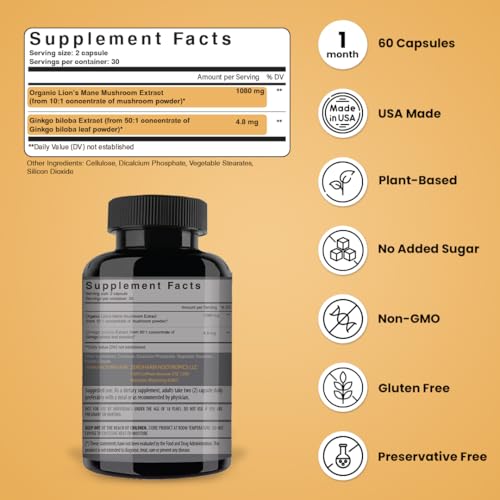focus and clarity with mushroom extract