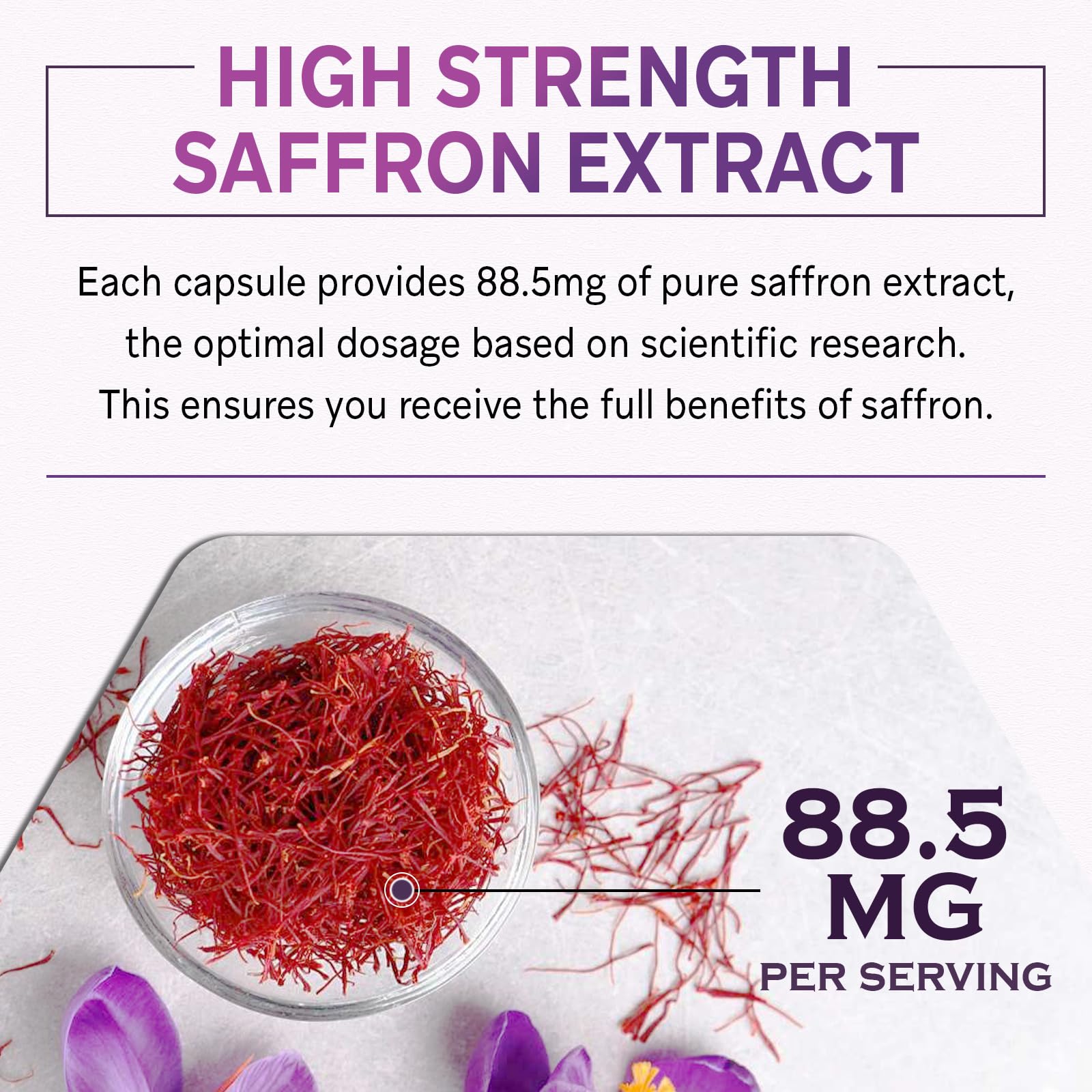 Focus and clarity with saffron extract