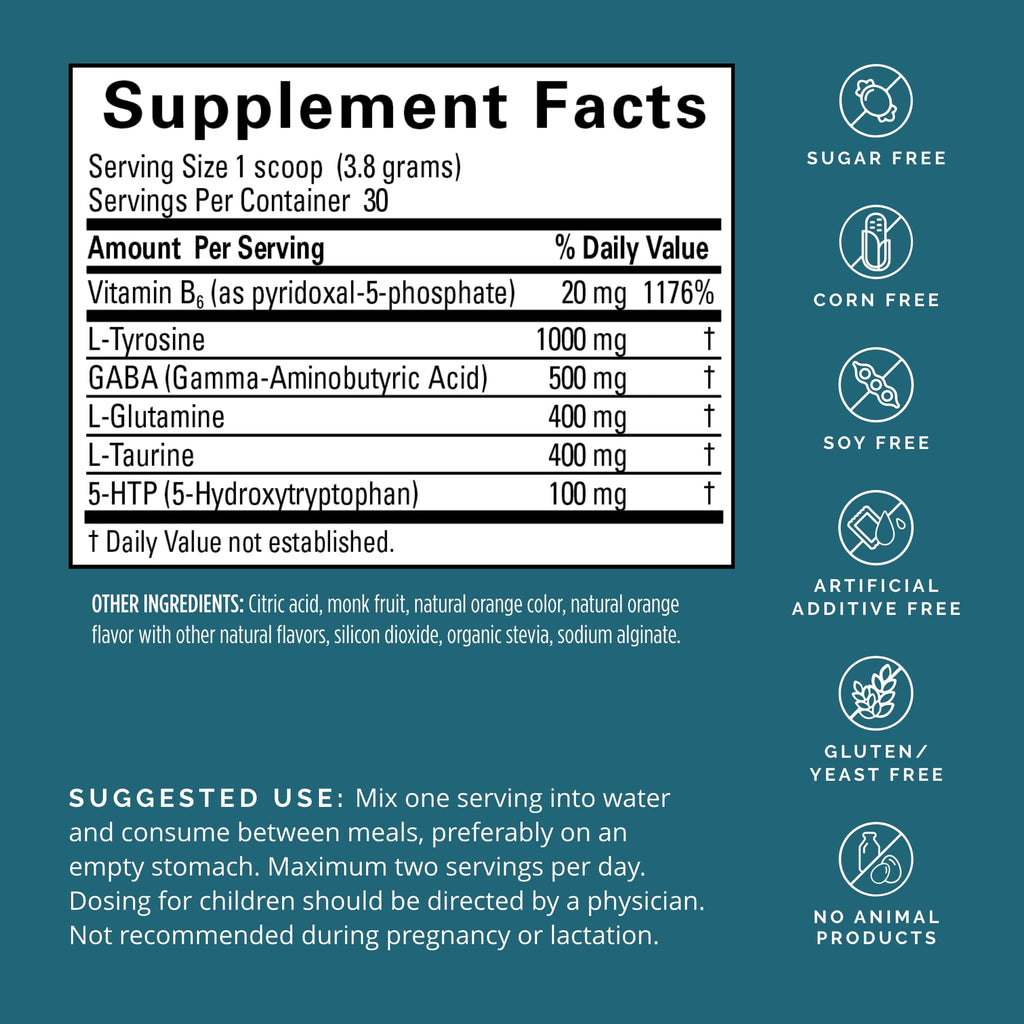 Focus and concentration enhancement powder