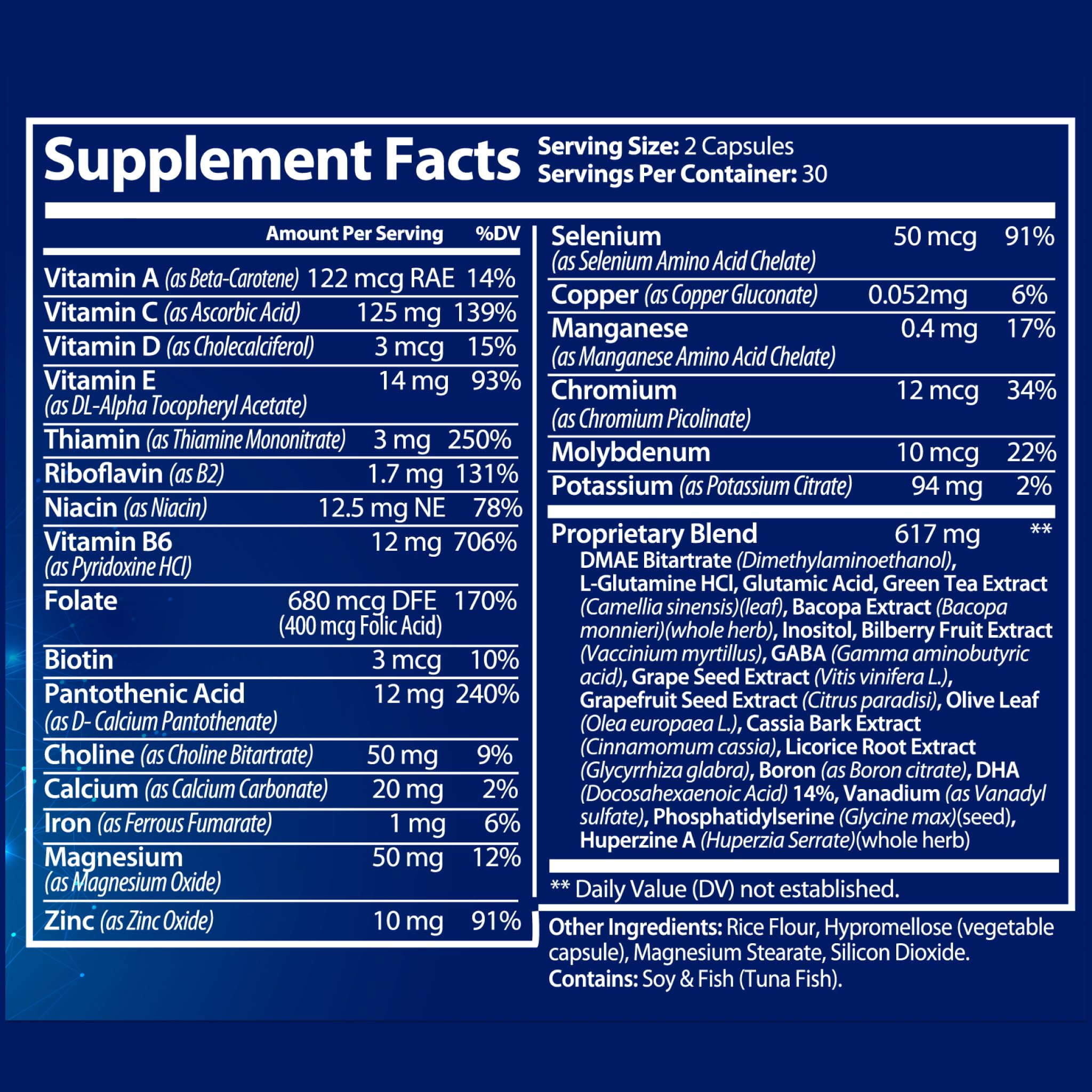 focus and concentration vitamin capsules