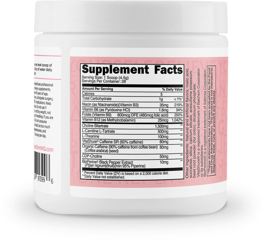focus and energy for workouts