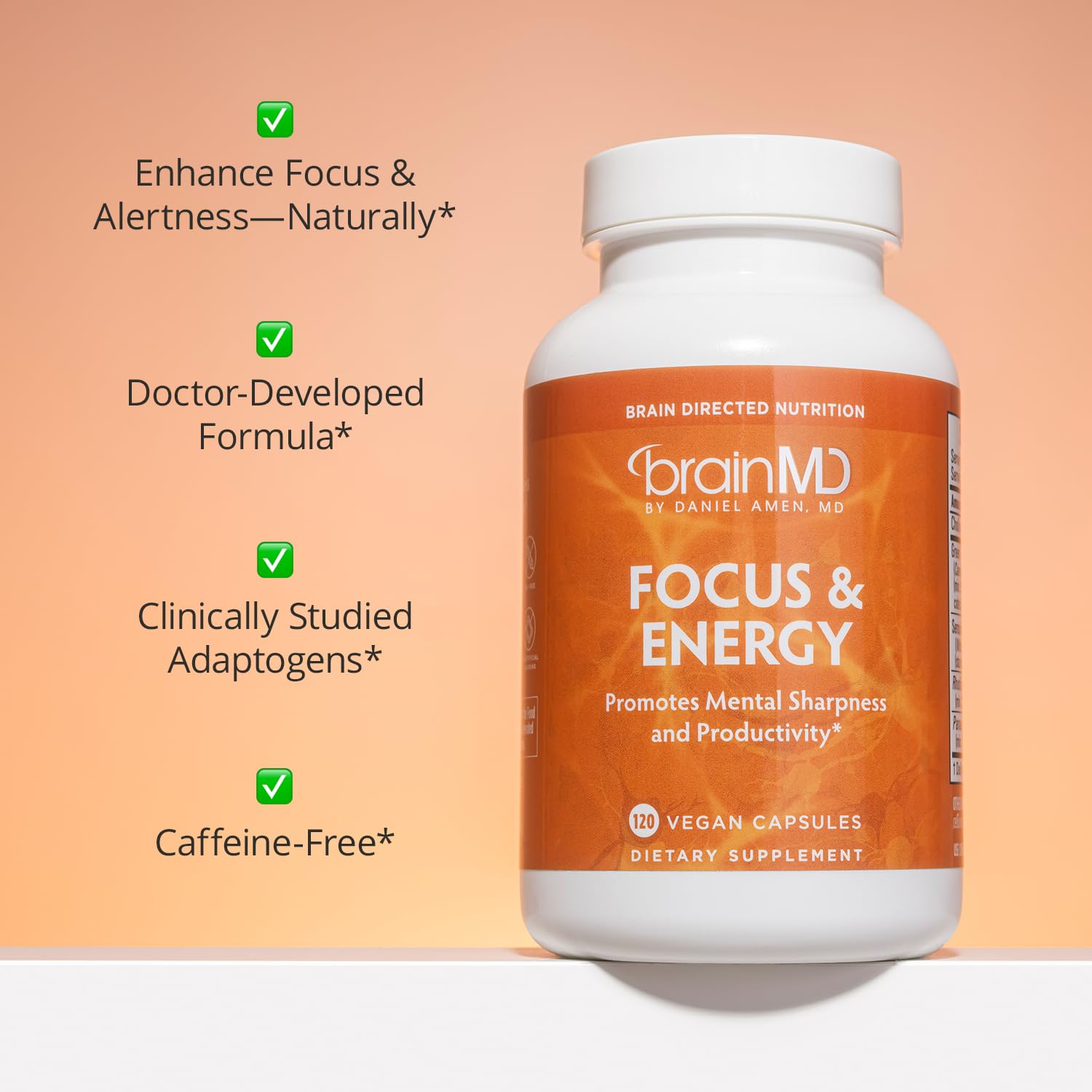 Focus and energy multivitamin for men